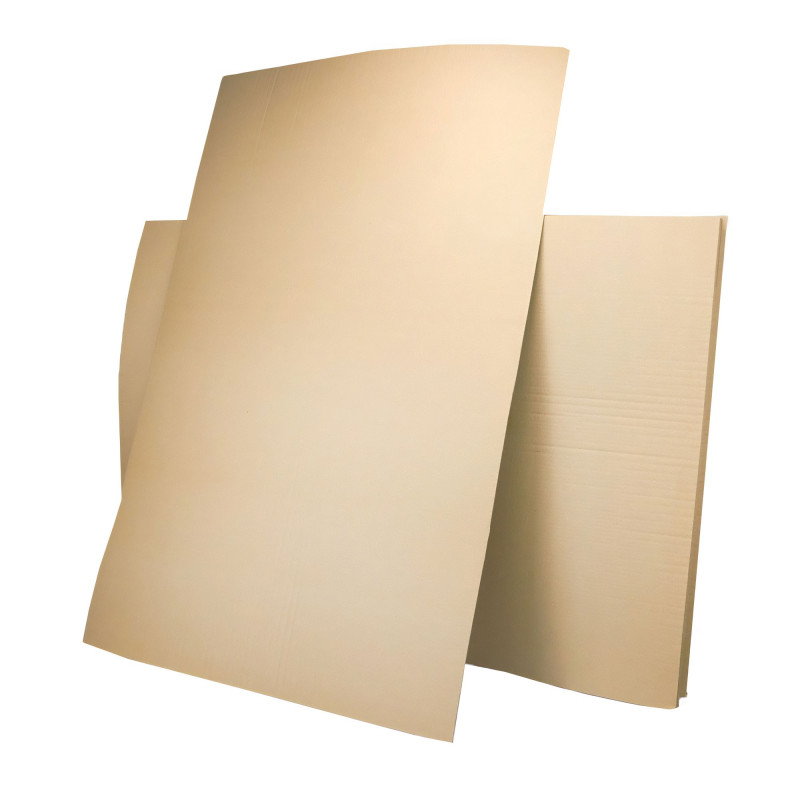 Plaque d'intercalaire recyclée en carton simple cannelure - 119 X 7 9cm