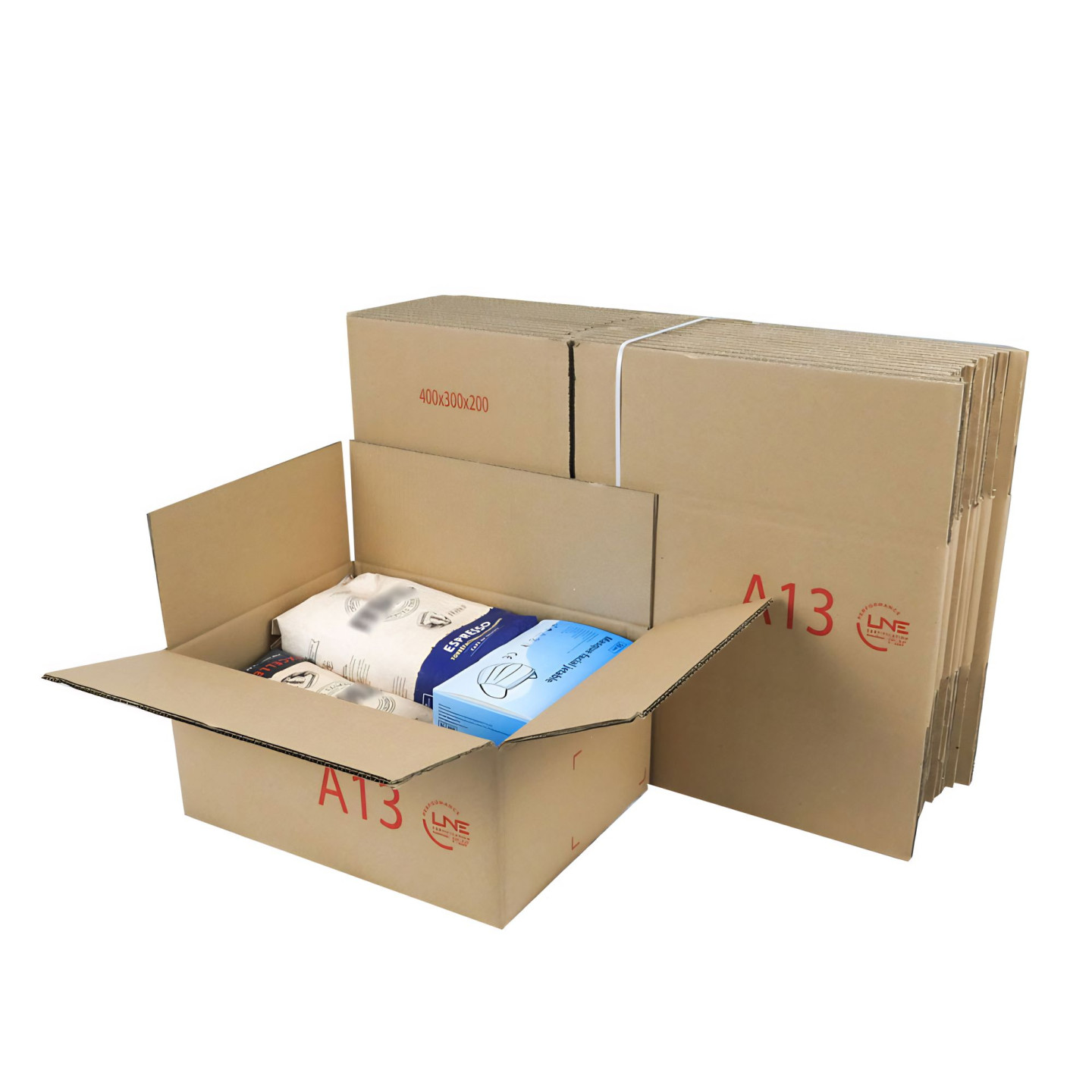 Caisse carton double cannelure GALIA A13 39,5 x 30 x 18 cm