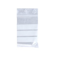 Sachets plastiques refermables zip transparent