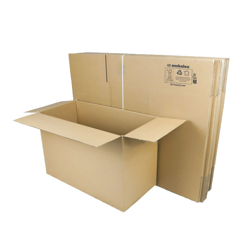 Caisse carton simple d'expédition en simple cannelure 60 x 30 x 40 cm