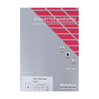 Étiquettes adhésives A6 (148,5 x 105 mm) - Planches A4 | Embaleo